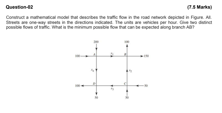 Solved Question-02 (7.5 Marks) Construct a mathematical | Chegg.com