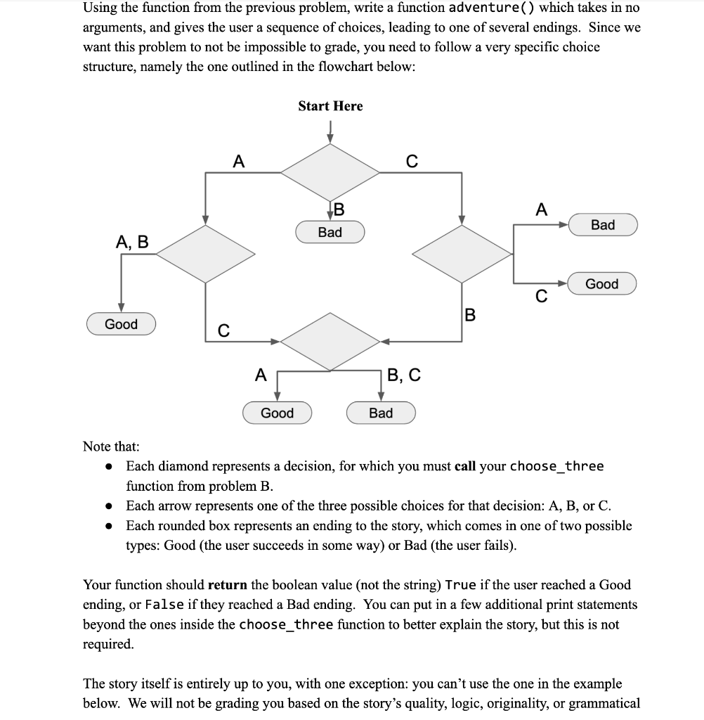 Solved Using the function from the previous problem, write a | Chegg.com