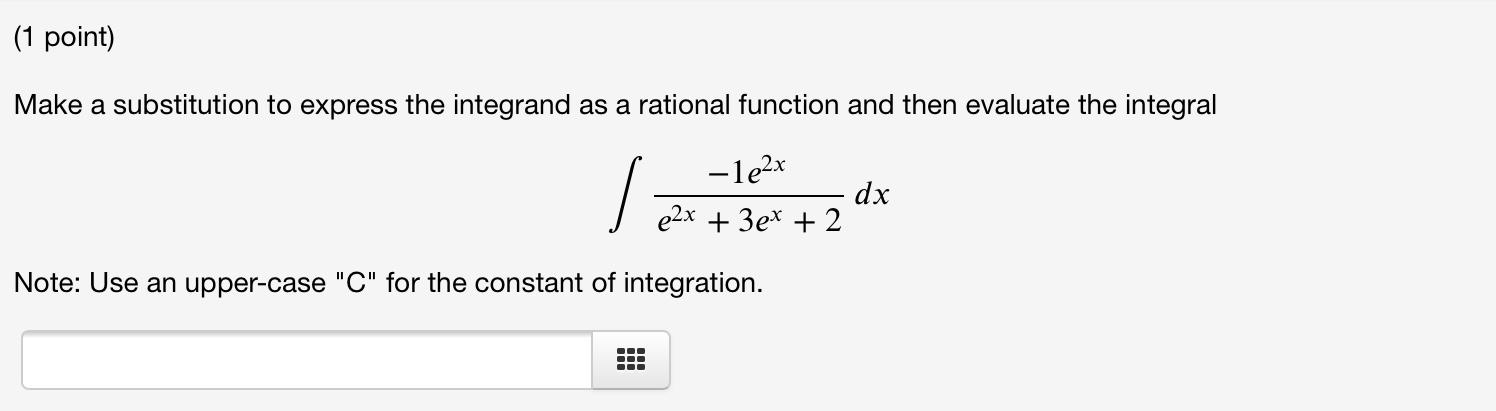 Solved Evaluate the integral -9 dx x3 – 1 Note: Use an | Chegg.com