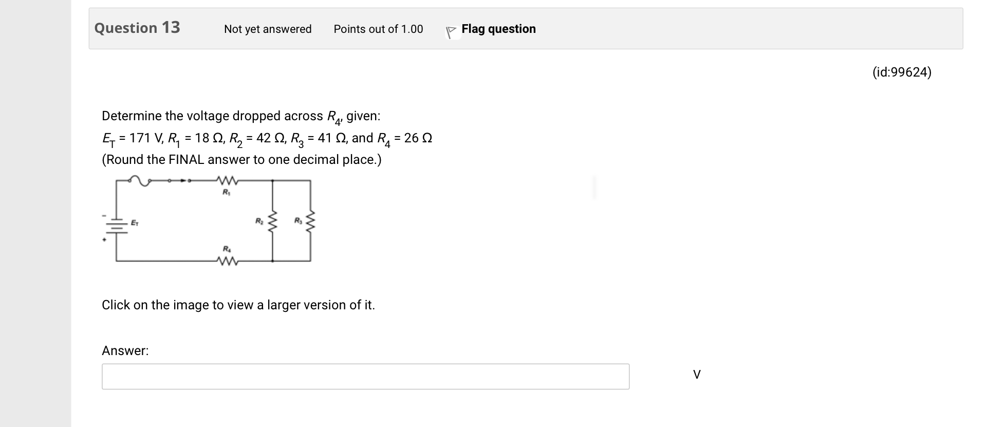Solved Determine the voltage dropped across R4, given: ET = | Chegg.com