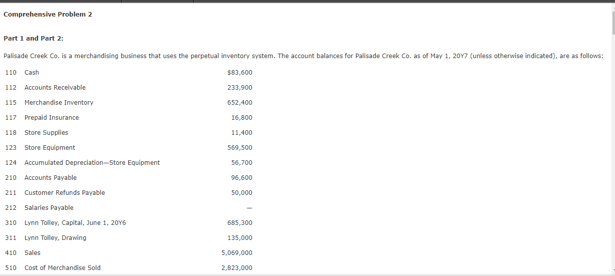 Comprehensive Problem 2 Part 1 and Part | Chegg.com