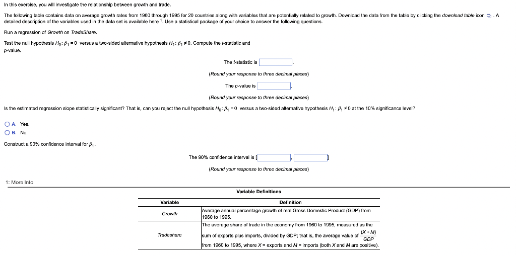 detailed description of the variables used in the | Chegg.com