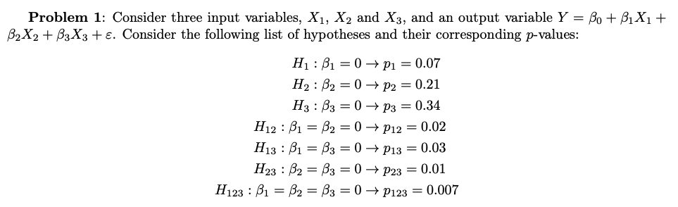 Problem 1: Consider three input variables, X1, X2 and | Chegg.com