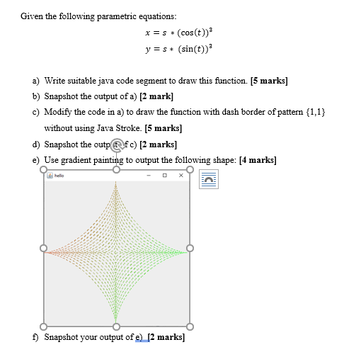 Solved Given the following parametric equations: x = 5 * | Chegg.com