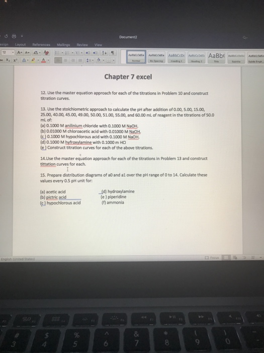 Chapter 7 excel 12. Use the master equation approach | Chegg.com