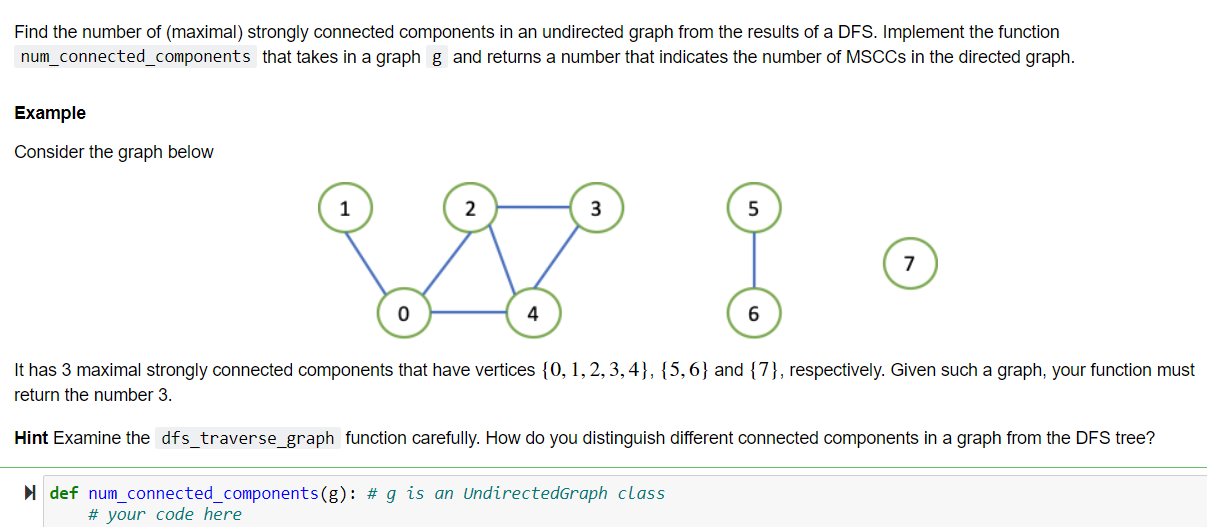 Solved Find the number of (maximal) strongly connected | Chegg.com
