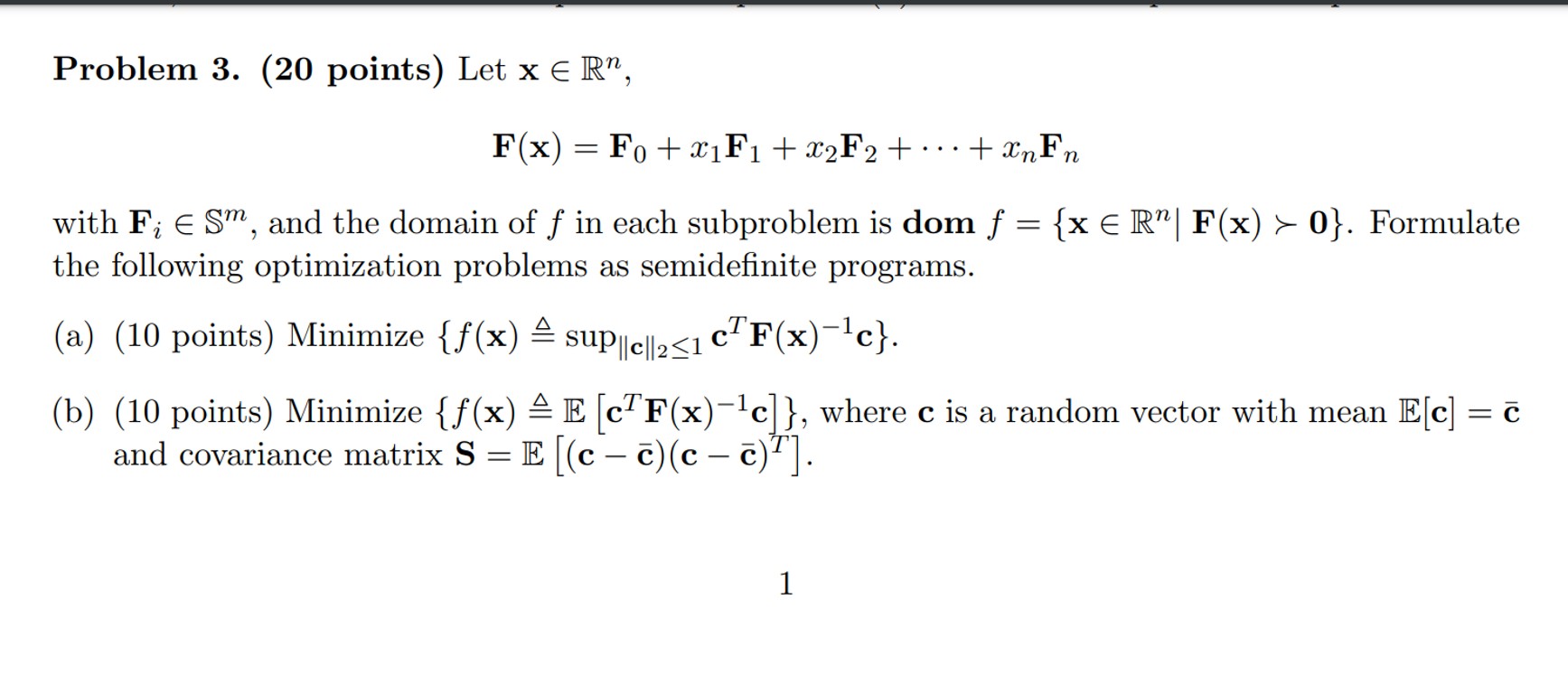 Solved Problem 3. (20 ﻿points) ﻿Let | Chegg.com