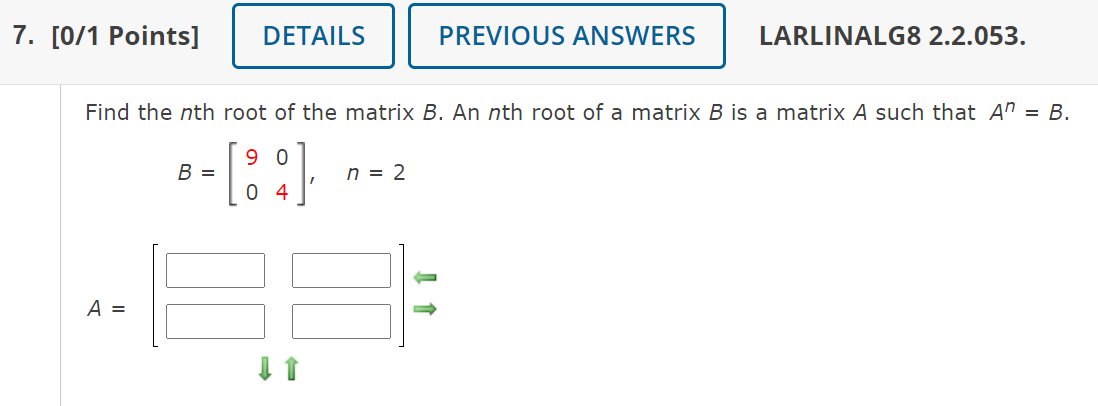 Solved Find ATA and AAT. 1 4 2 A = 1 -1 2 0 (b) AAT 7. | Chegg.com