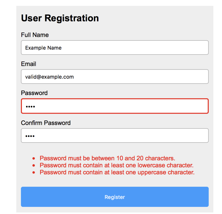Solved Lab user registration validation create webpage co