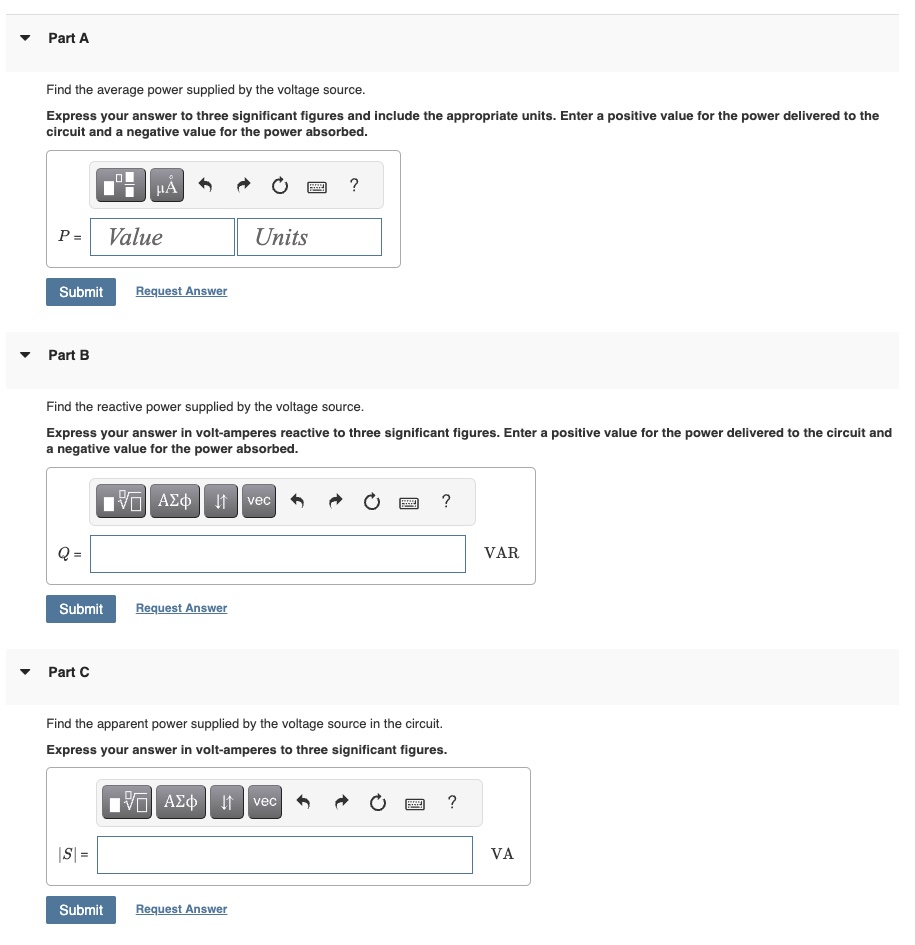 In the circuit in (Figure 1), vg=50cos105t VFind the | Chegg.com