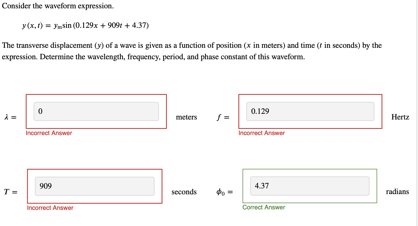 Solved Consider the waveform | Chegg.com