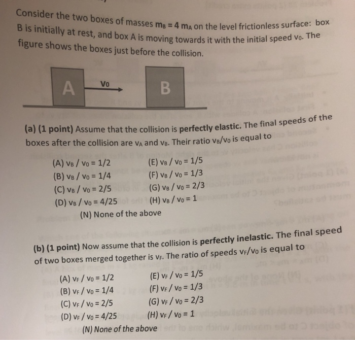 Solved Consider the two boxes of masses ma 4 ma on the level | Chegg.com