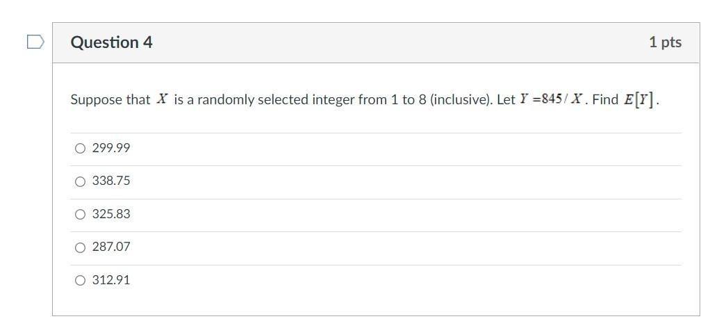 Solved Suppose that X is a randomly selected integer from 1 | Chegg.com