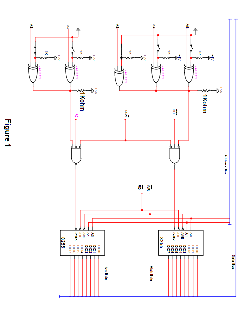Solved Base address for the 8255’s is B0H 74136 is an open | Chegg.com