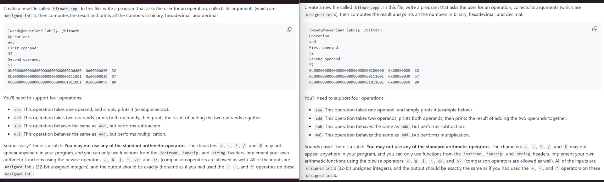 Solved Create a new file called bitmath.cpp. ﻿In this file, | Chegg.com