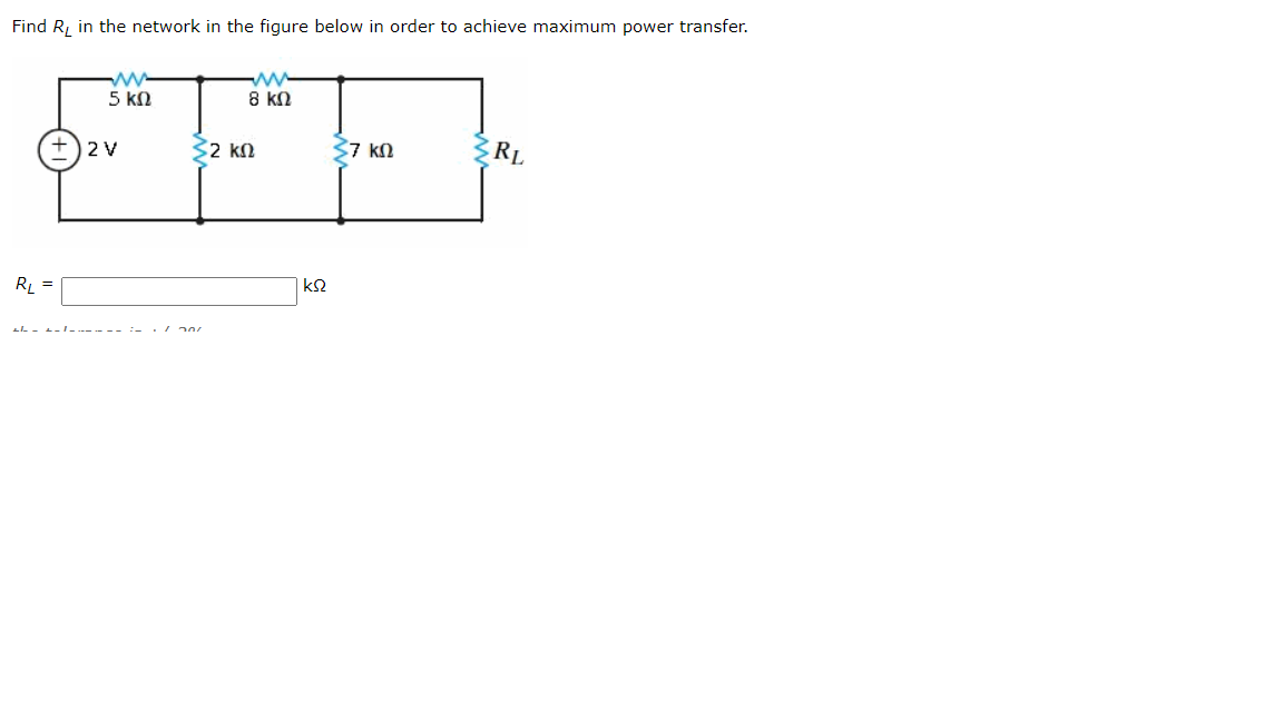 Solved Find RL in the network in the figure below in order | Chegg.com