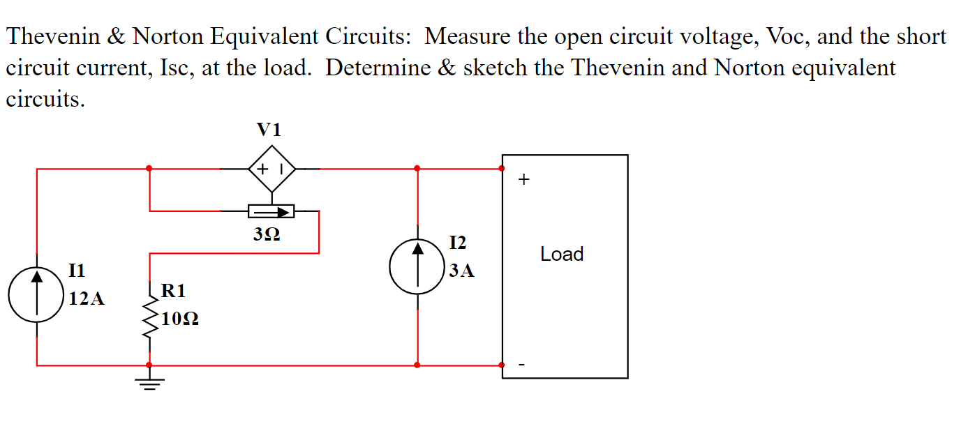 Solved Thevenin & Norton Equivalent Circuits: Measure the | Chegg.com