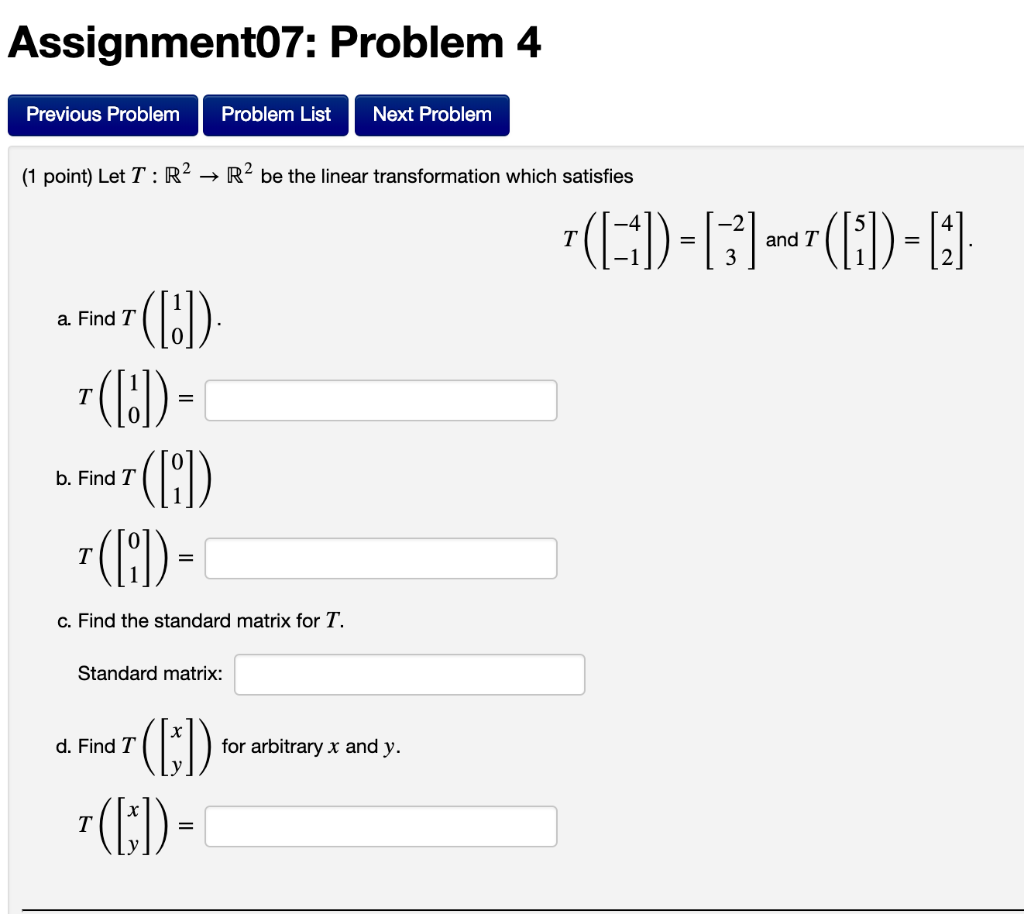 Solved Assignment07 Problem 4 Previous Problem Problem List 9776