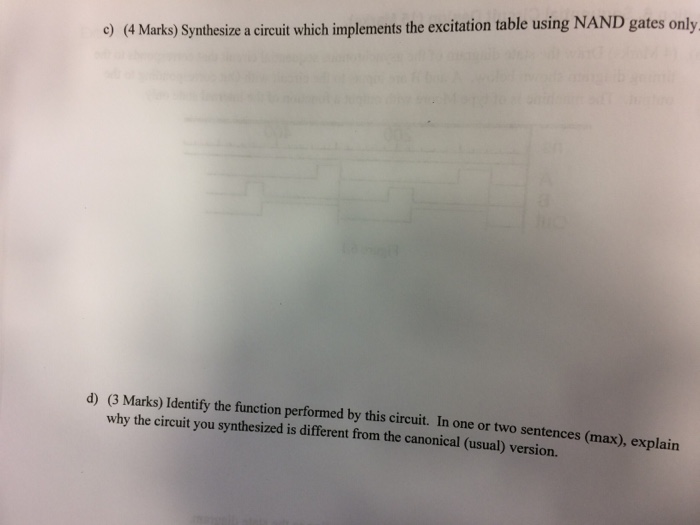 Question 6. Sequential Circuit Design (15 Marks) a) | Chegg.com