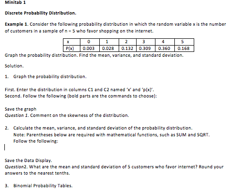 Solved MINITAB ASSIGNMENT...I completed the graph already on | Chegg.com