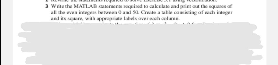 Solved 3 Write the MATLAB statements required to calculate | Chegg.com