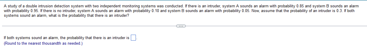 Solved A study of a double intrusion detection system with | Chegg.com