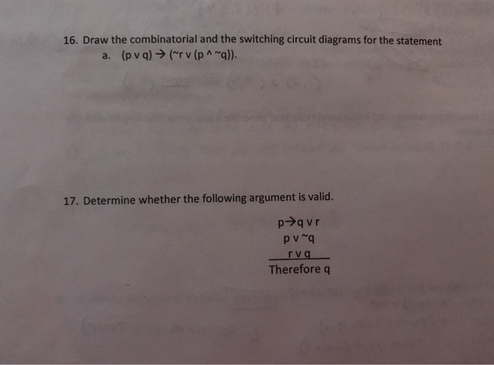 Solved Draw the combinatorial and the switching circuit | Chegg.com