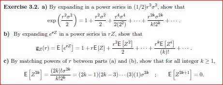 Solved Exercise 3.2. a) By expanding in a power series in | Chegg.com