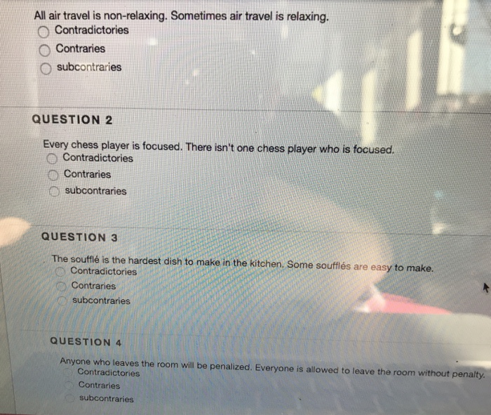 Solved Pick the correct one. Whether its a contradiction, | Chegg.com