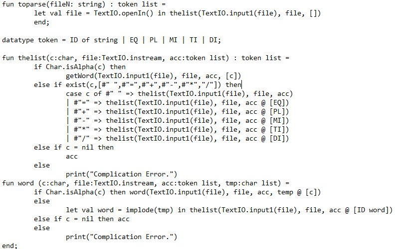 Solved In Ml I Keep Getting An Error When Compiling And 