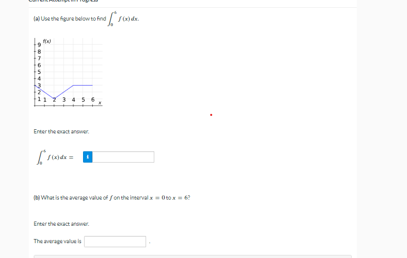 Solved (a) Use the figure below to find ∫06f(x)dx. Enter the | Chegg.com