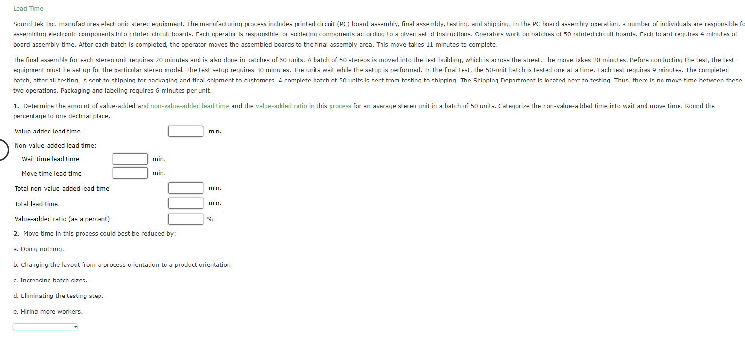 Solved board assembly time. After each batch is completed, | Chegg.com