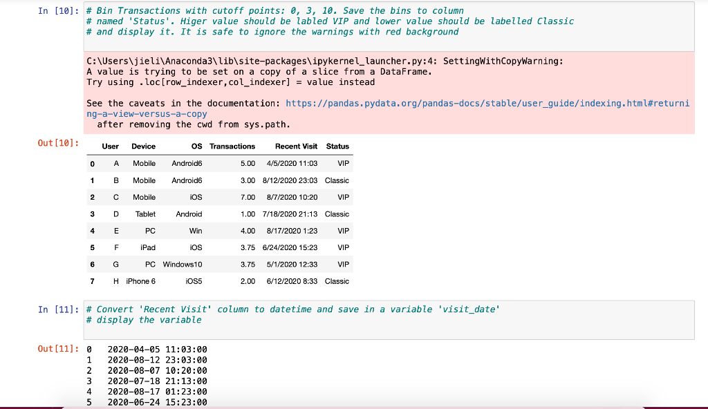 Week 11 Coding Exercise file device.csv is needed. | Chegg.com