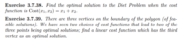 Solved The Two Objective Functions Referred To In 39 Are The