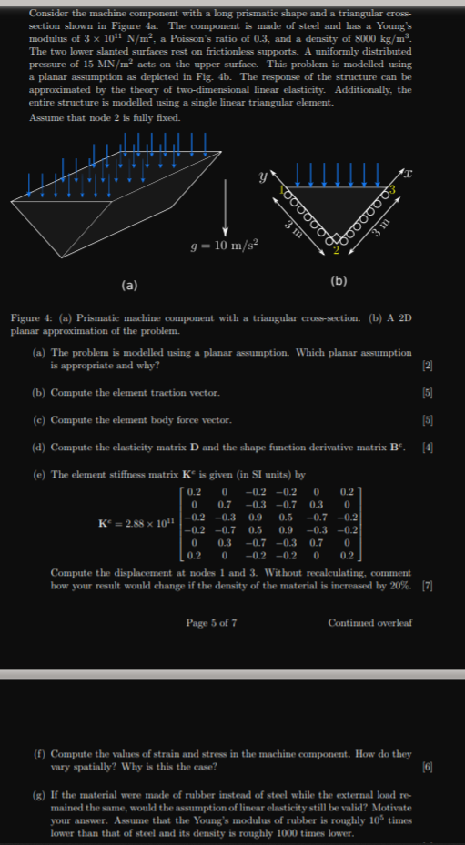 Consider the machine component with a long prismatic | Chegg.com