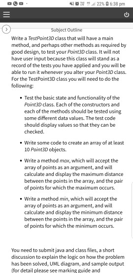 Solved For this task you will create a Point3D class to | Chegg.com