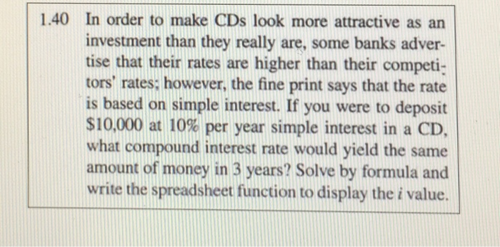 Solved In order to make CDs look more attractive as an | Chegg.com