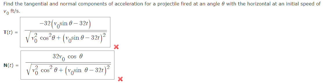 Solved Find the tangential and normal components of | Chegg.com