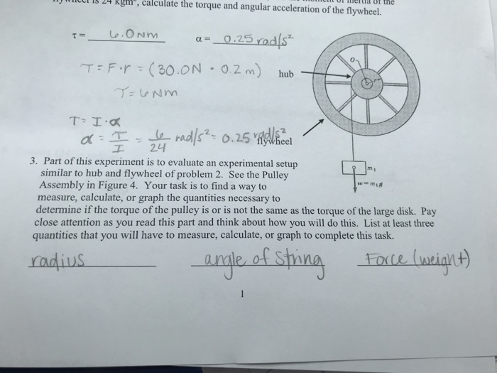 Solved mi1s 24 Rgm, calculate the mertia torque It OI of and | Chegg.com
