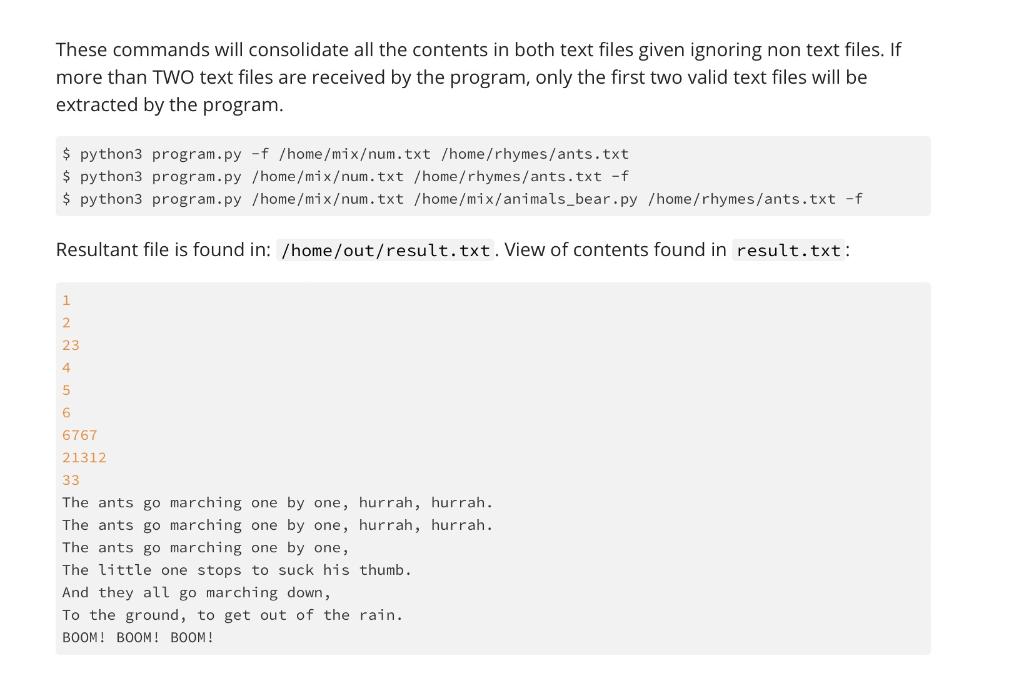 Solved Must use python os and python sys modules Must use | Chegg.com