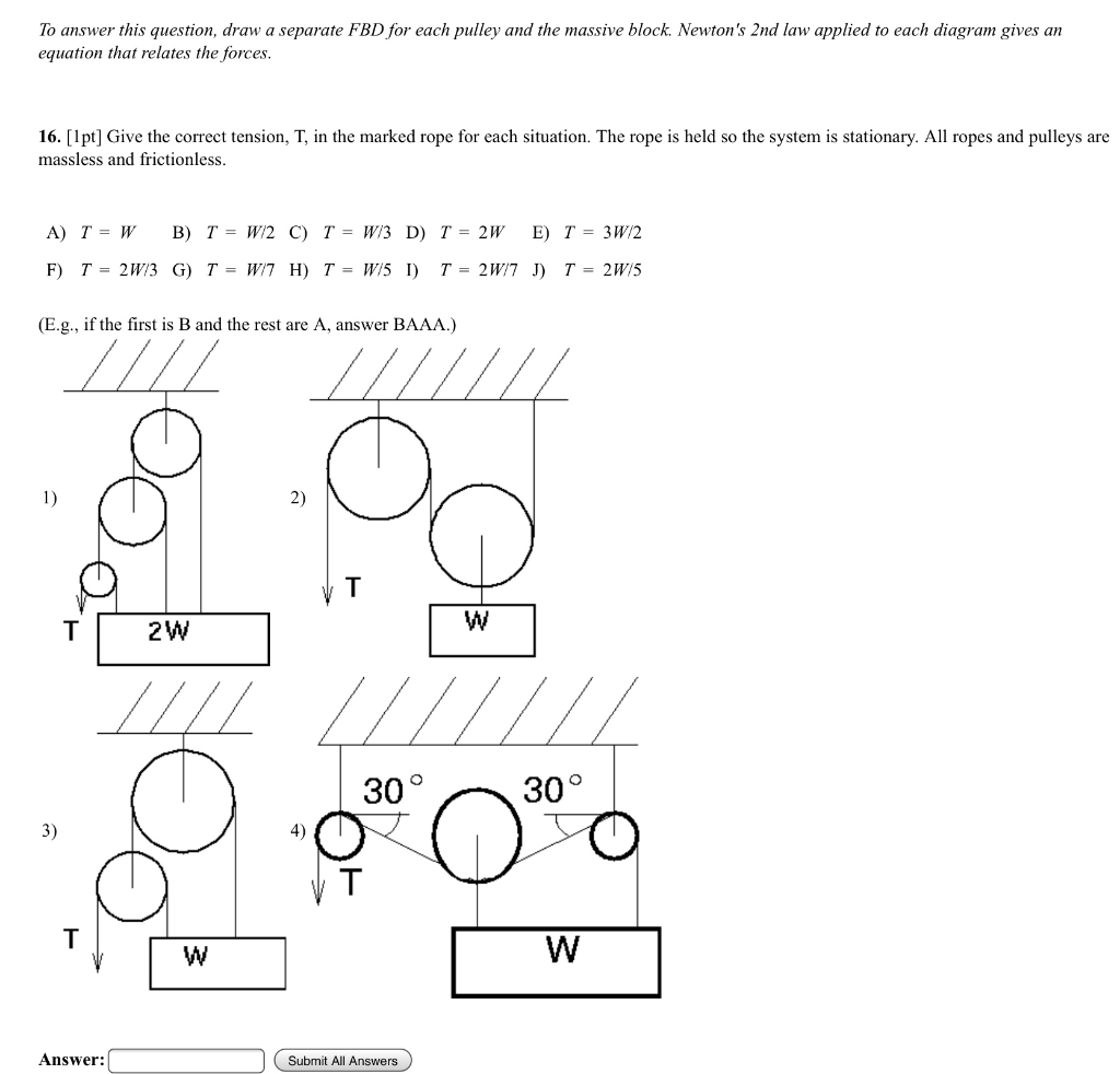 Solved To answer this question, draw a separate FBD for each | Chegg.com