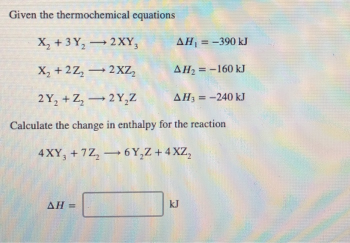Solved Given the thermochemical equations Calculate the | Chegg.com