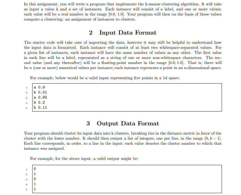 Solved In this assignment, you will write a program that | Chegg.com