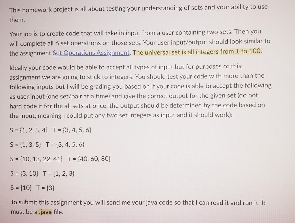 Solved This homework project is all about testing your | Chegg.com