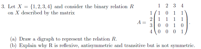 Solved (c) Is R a partial order? Is R a total order? Explain | Chegg.com