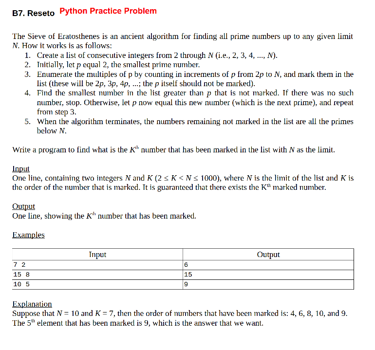Solved The Sieve Of Eratosthenes Is An Ancient Algorithm For 