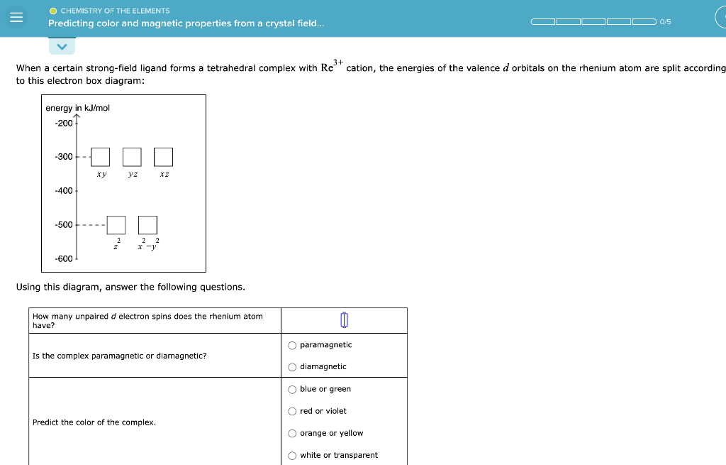 Solved When a certain strong-field ligand forms a | Chegg.com
