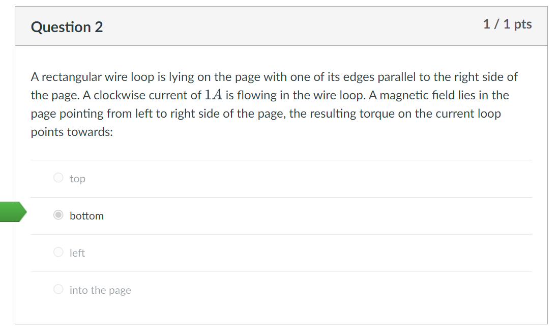 Solved A rectangular wire loop is lying on the page with one | Chegg.com