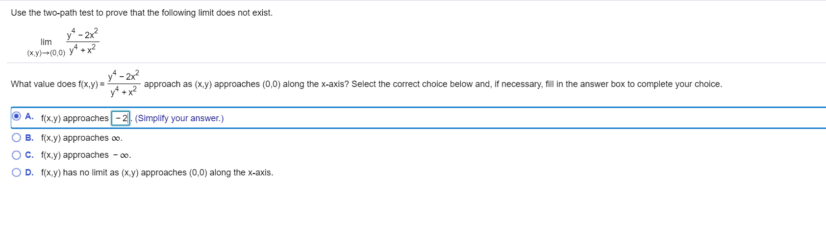 Solved Use the two-path test to prove that the following | Chegg.com