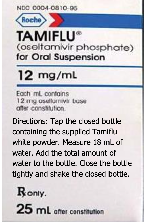 Solved TAMIFLU °(oseltamivir phosphate)for Oral | Chegg.com